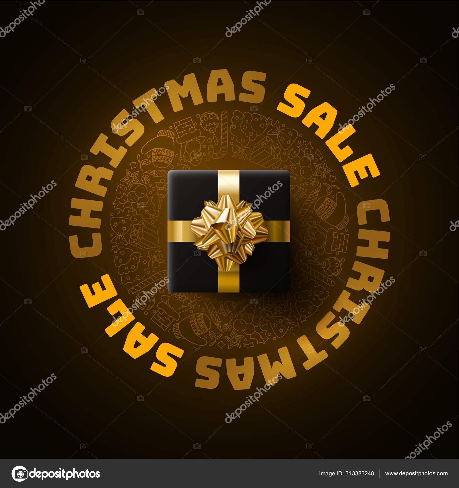 Chrstmas sale graphic design template. Stock Vector Image by ©sgursozlu ...