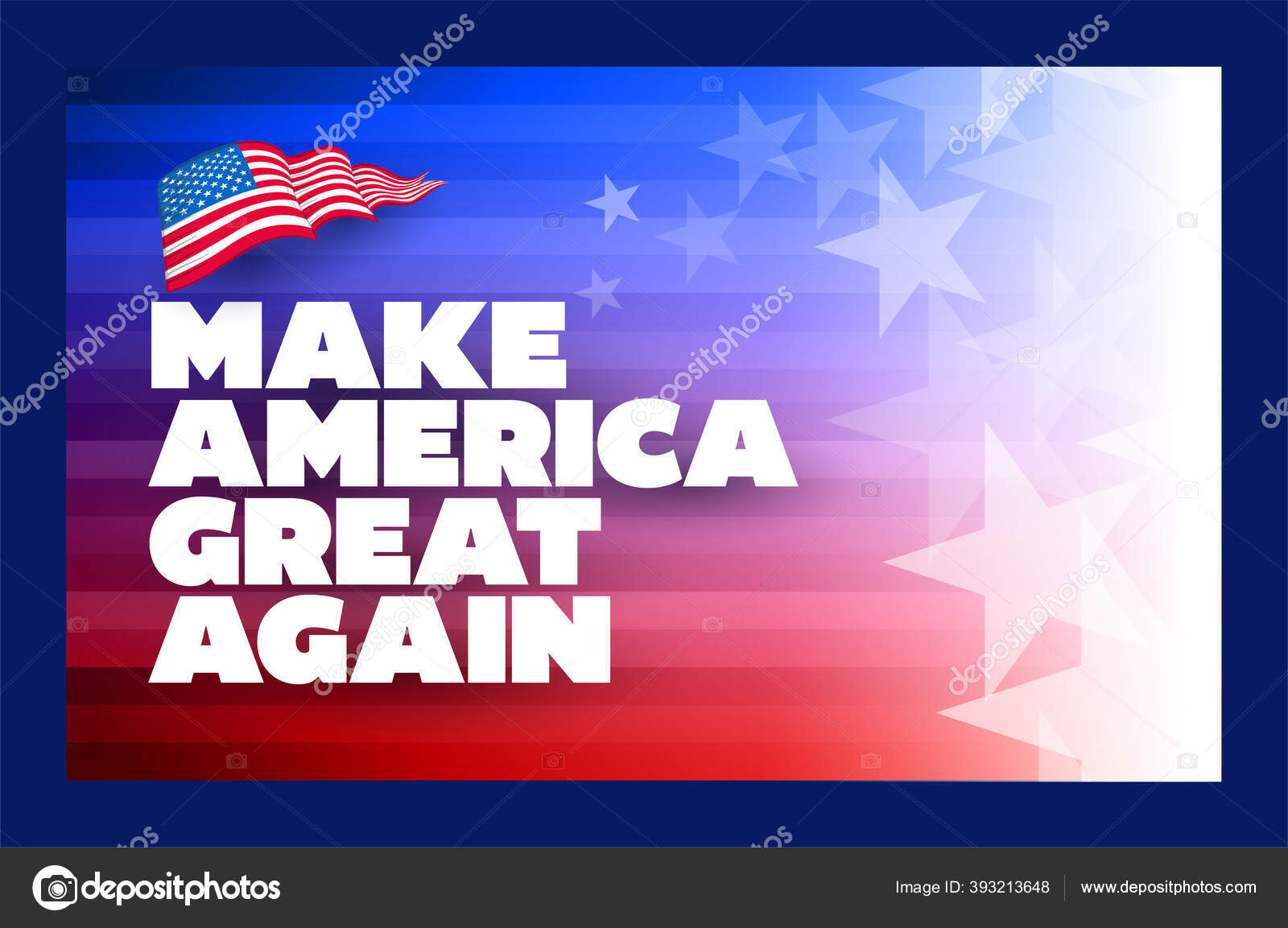 Presidental Election Campaign Slogan Poster Make America Great Again ...