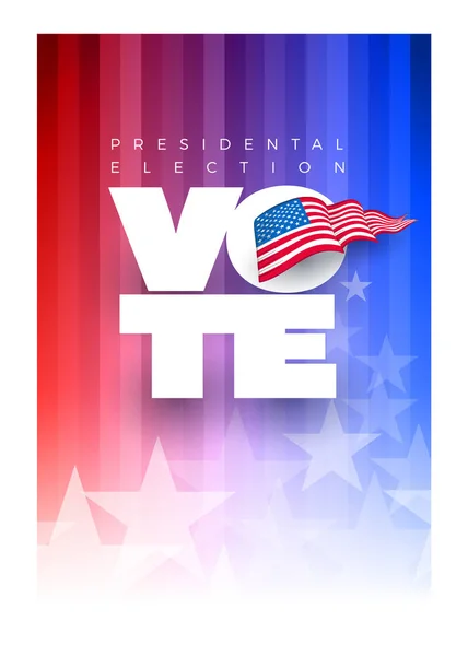 Presidental Election Concept Design Template Vote 2020 Usa Typographic ...
