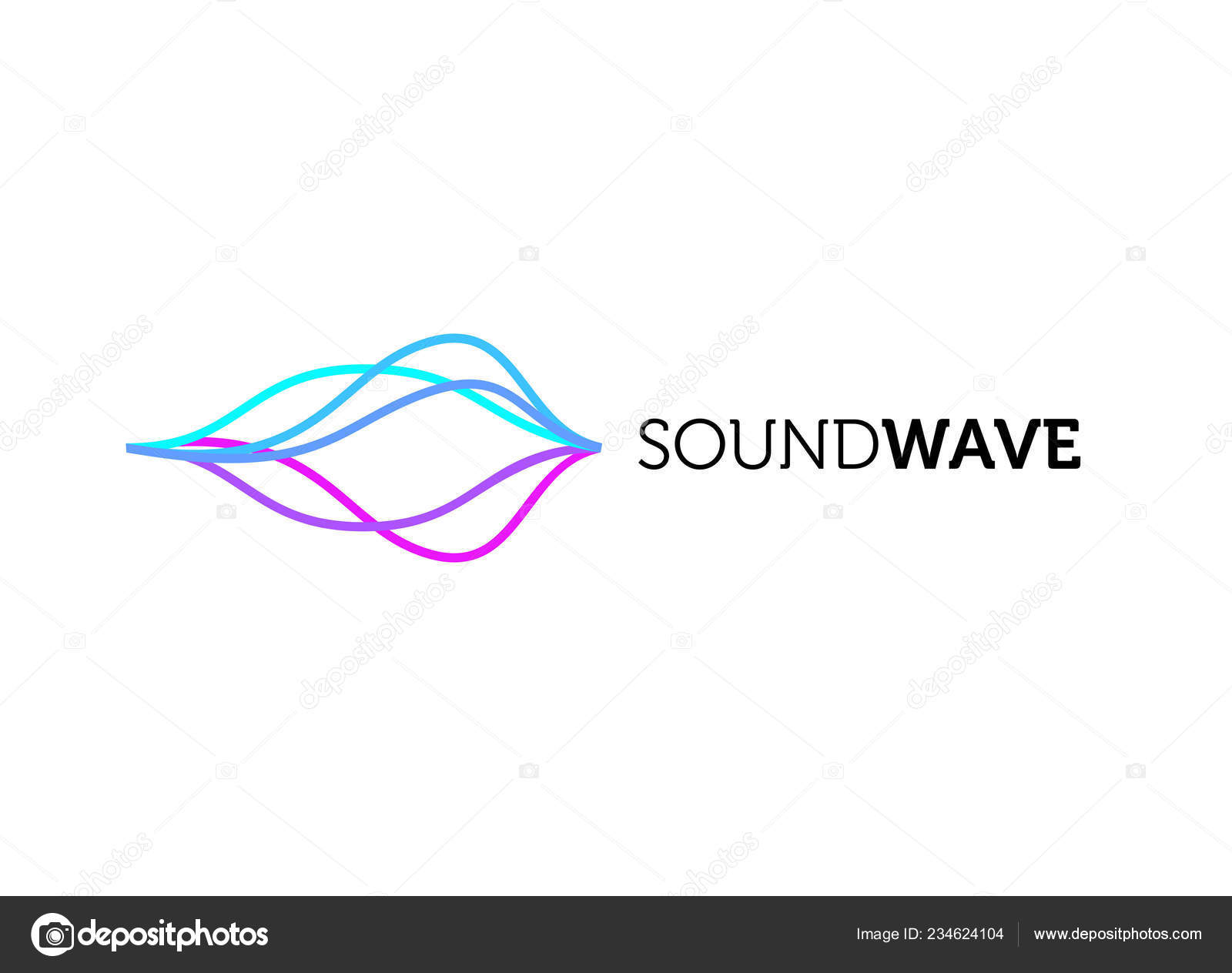 Sound Wave Colorful Logo Design Stock Vector Image by ©logomills #234624104
