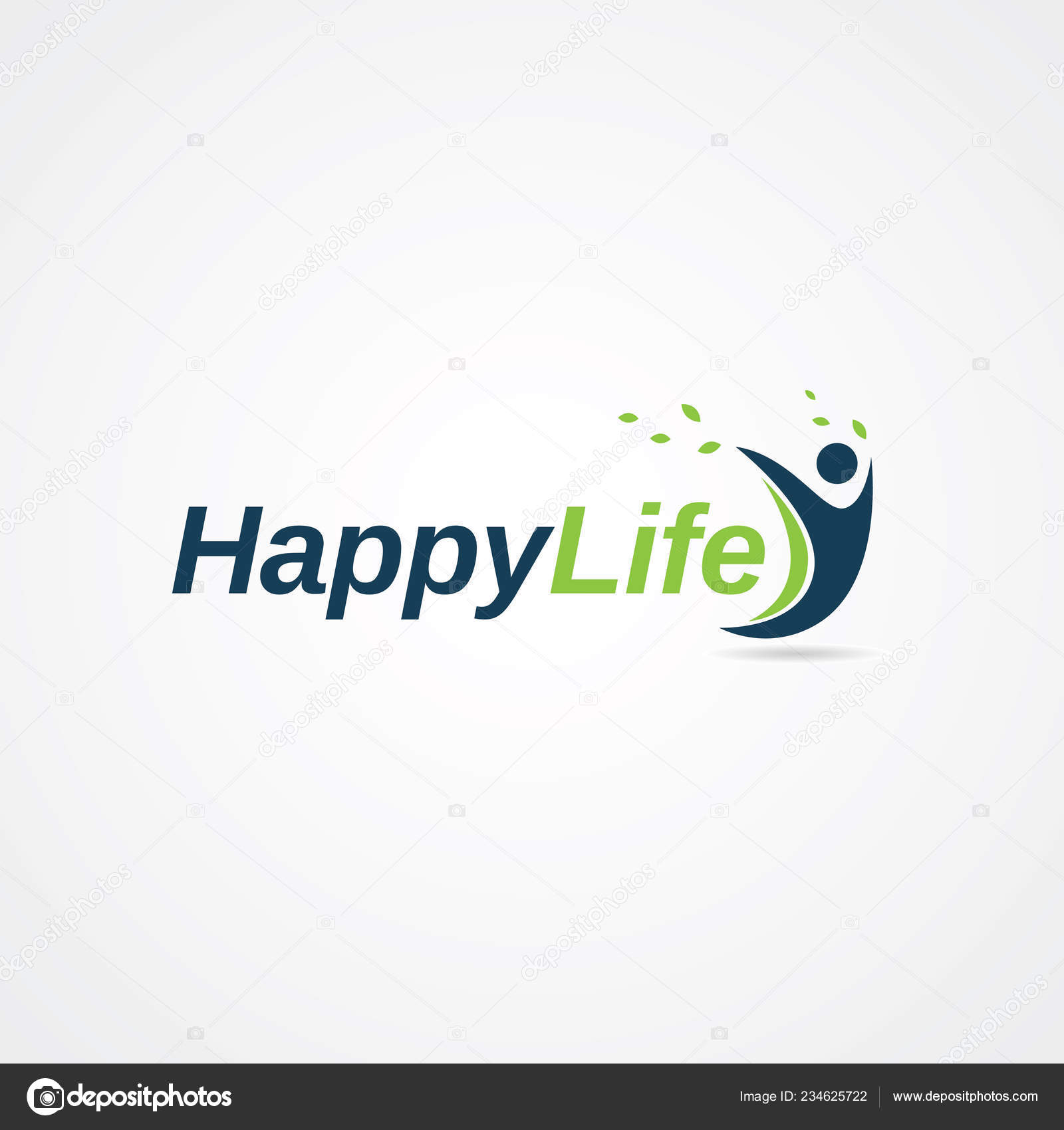 Happy Life People Logo Symbol Stock Vector Image by ©logomills #234625722