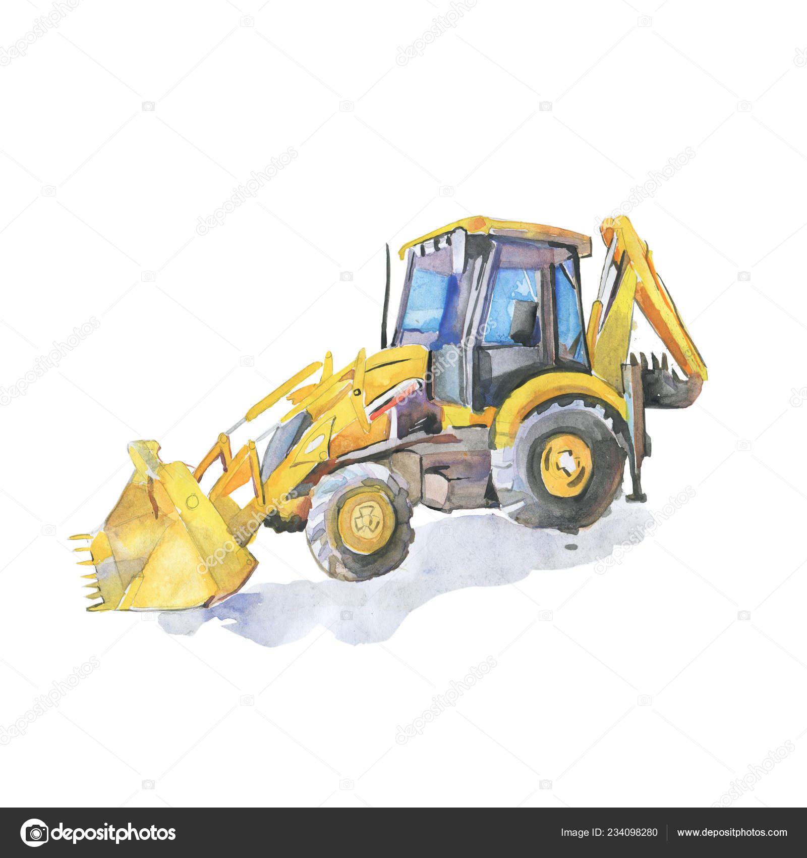 Backhoe Drawing