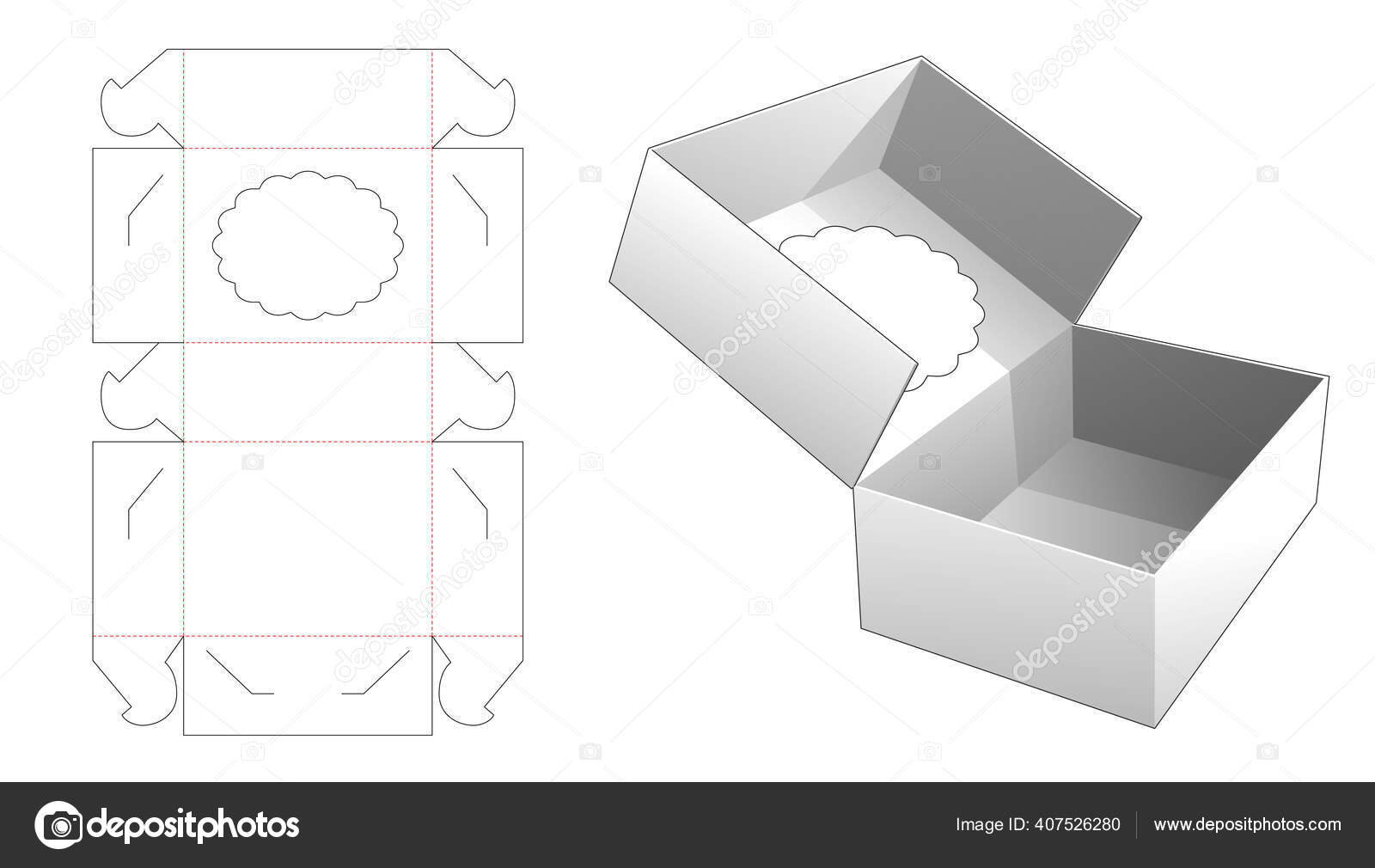 Square Box Template No Glue