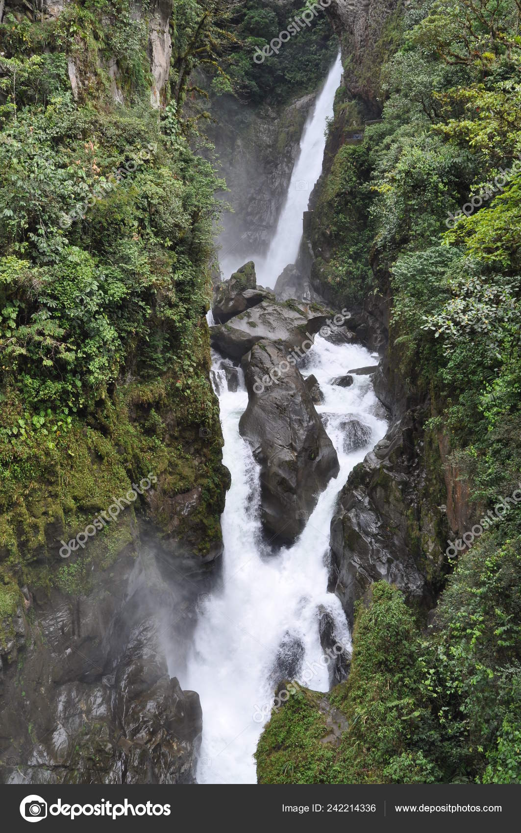View Peguche Waterfall Ecuador Stock Photo by ©claudiovidri 242214336