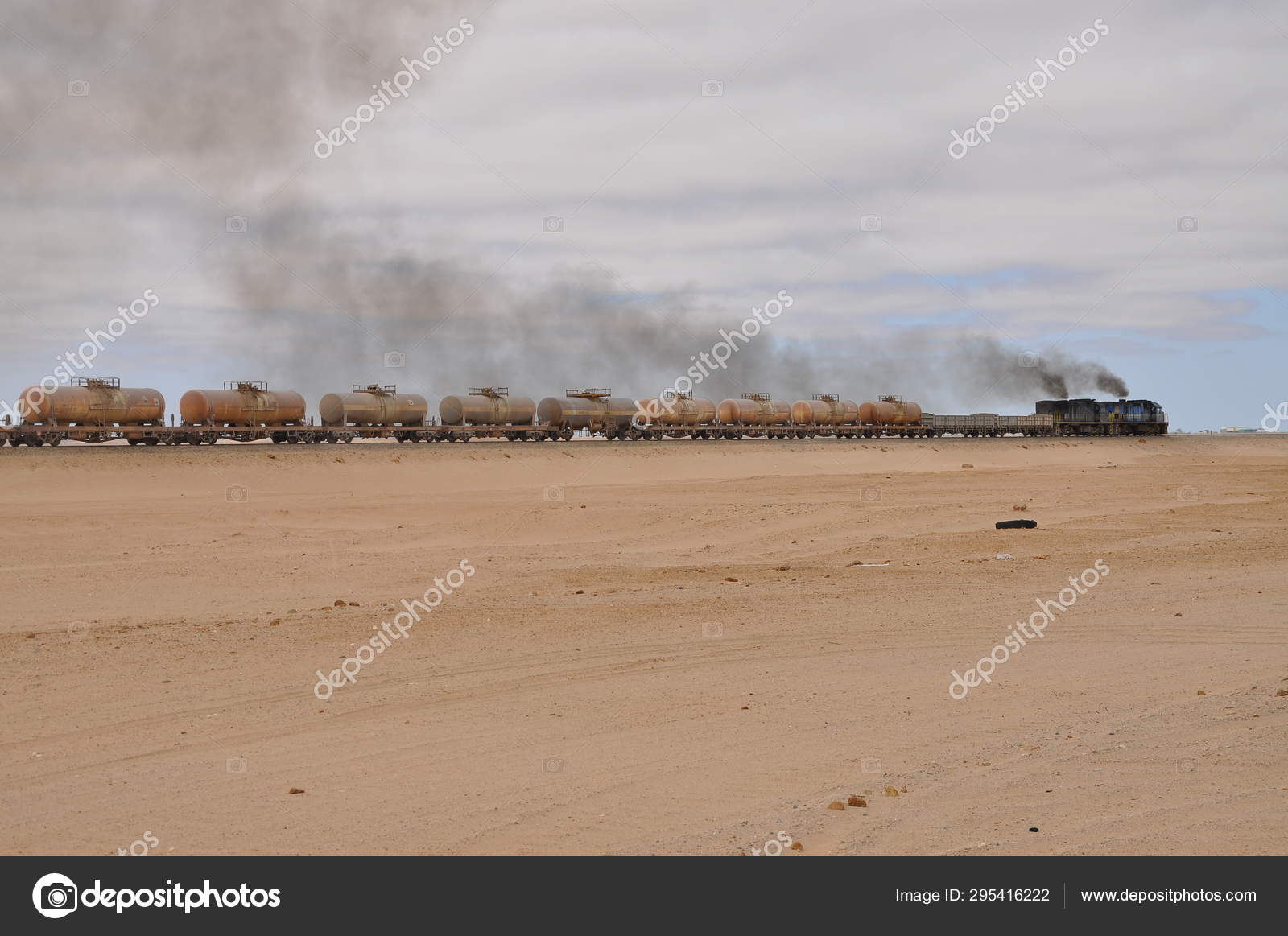 Freight Train Desert — Stock Photo © claudiovidri #295416222