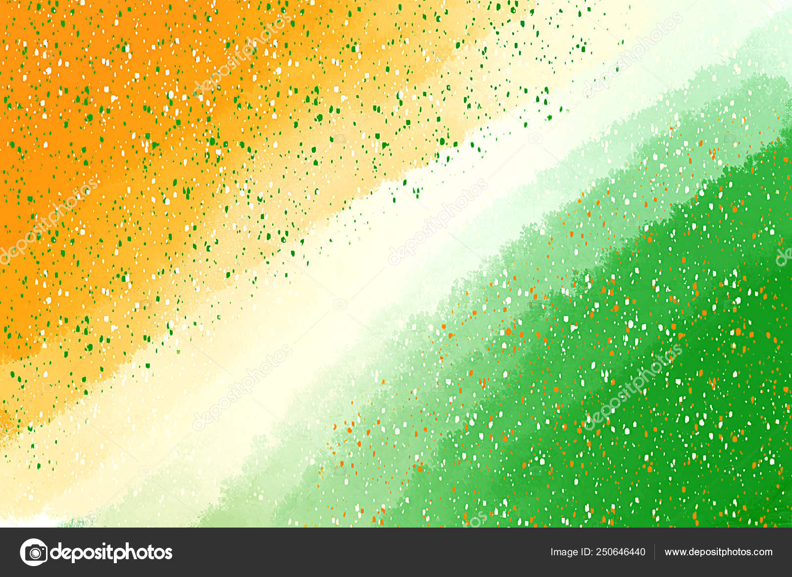 Indian Flag Backgrounds Poster, Print Indian Flag Ball, Bokeh