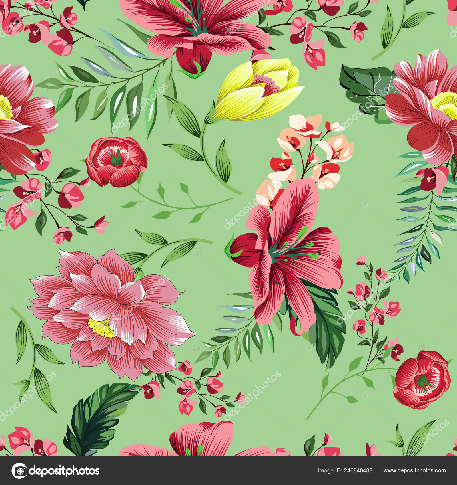 Antique Flower Pattern
