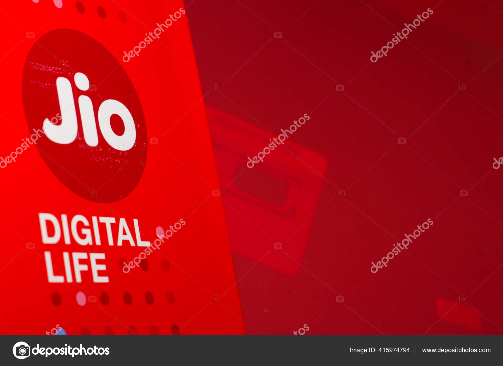 Delhi India October 2020 Jio Sim Cards Every Jiofi Smartphone – Stock ...