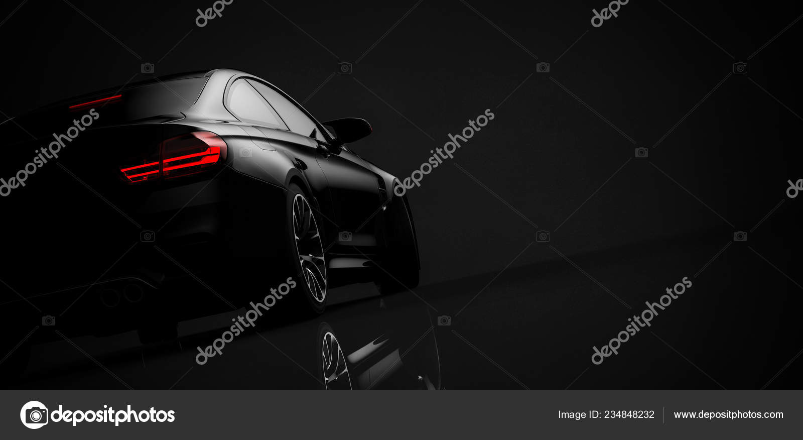 Black Generic Luxury Car Illustration — Stock Photo © ParabolStudio ...