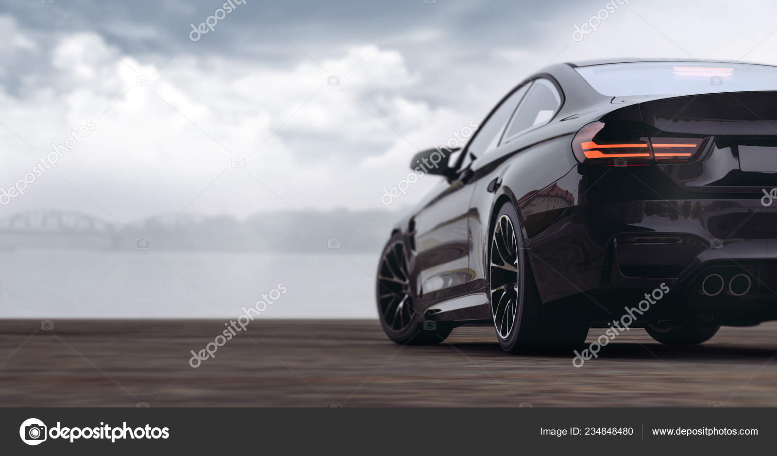 Black Generic Luxury Car Illustration — Stock Photo © ParabolStudio ...