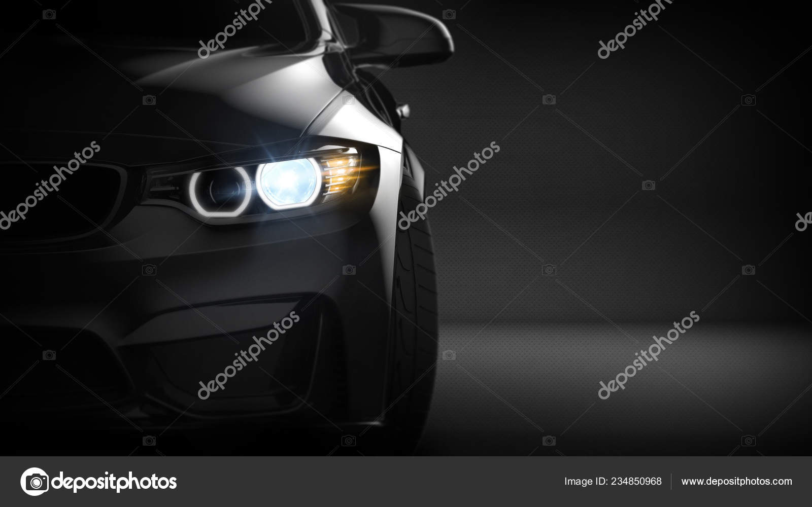 Black Generic Luxury Car Illustration — Stock Photo © ParabolStudio ...