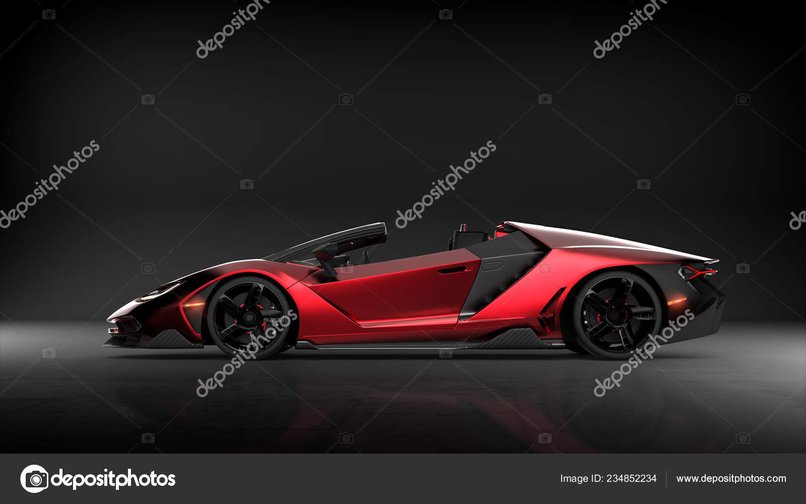 Fast Red Dragon Luxury Car Illustration Stock Photo by ©ParabolStudio ...