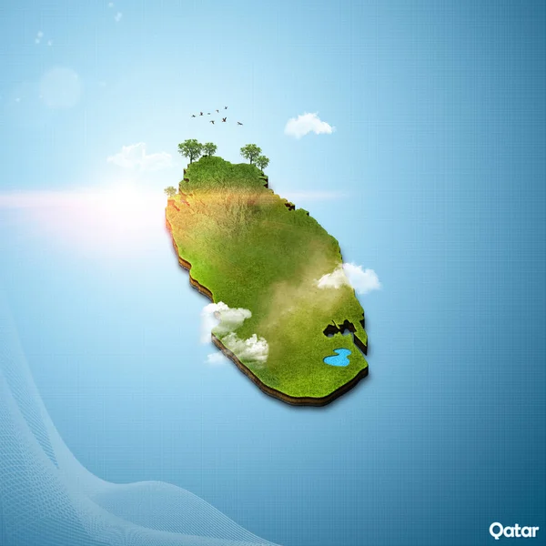 Qatar map Stock Photos, Royalty Free Qatar map Images | Depositphotos®