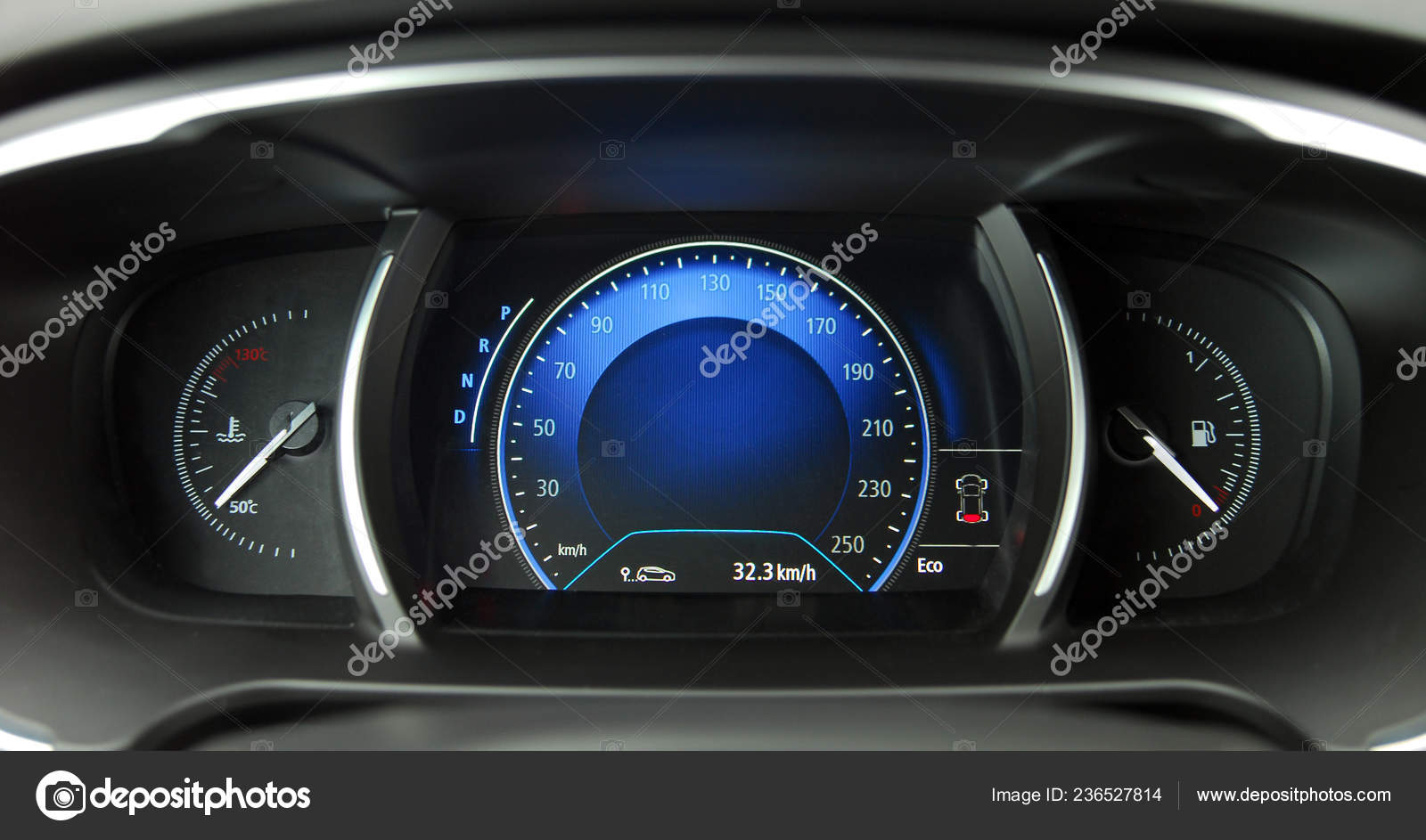 Illuminated Instrument Panel Passenger Car — Stock Photo © aselsa ...