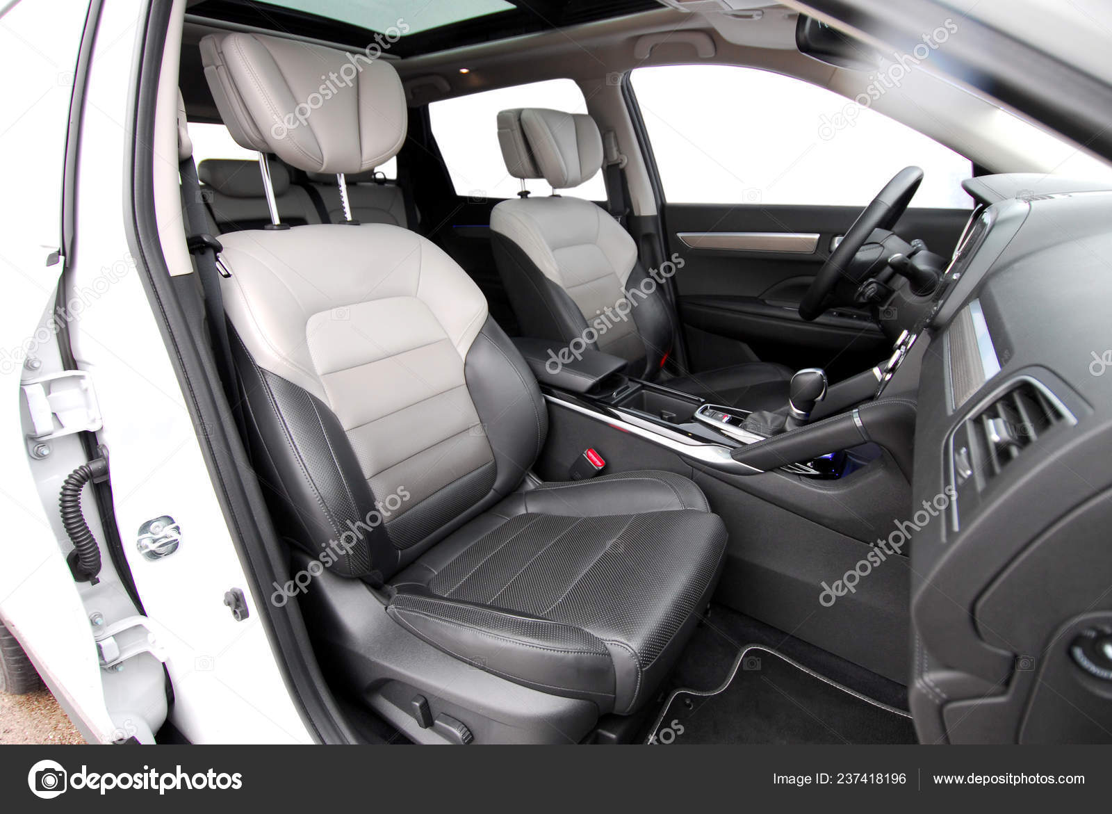 Front Seats Modern Passenger Car — Stock Photo © aselsa #237418196