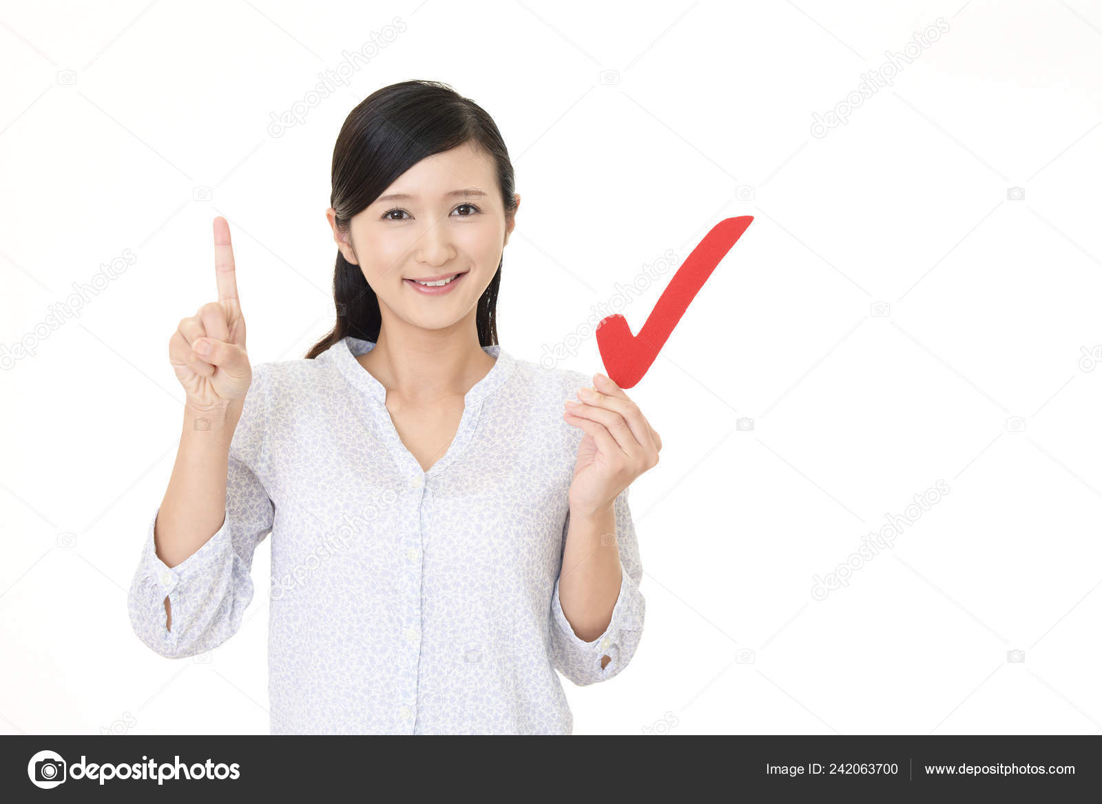 Woman Check Mark — Stock Photo © liza5450 #242063700