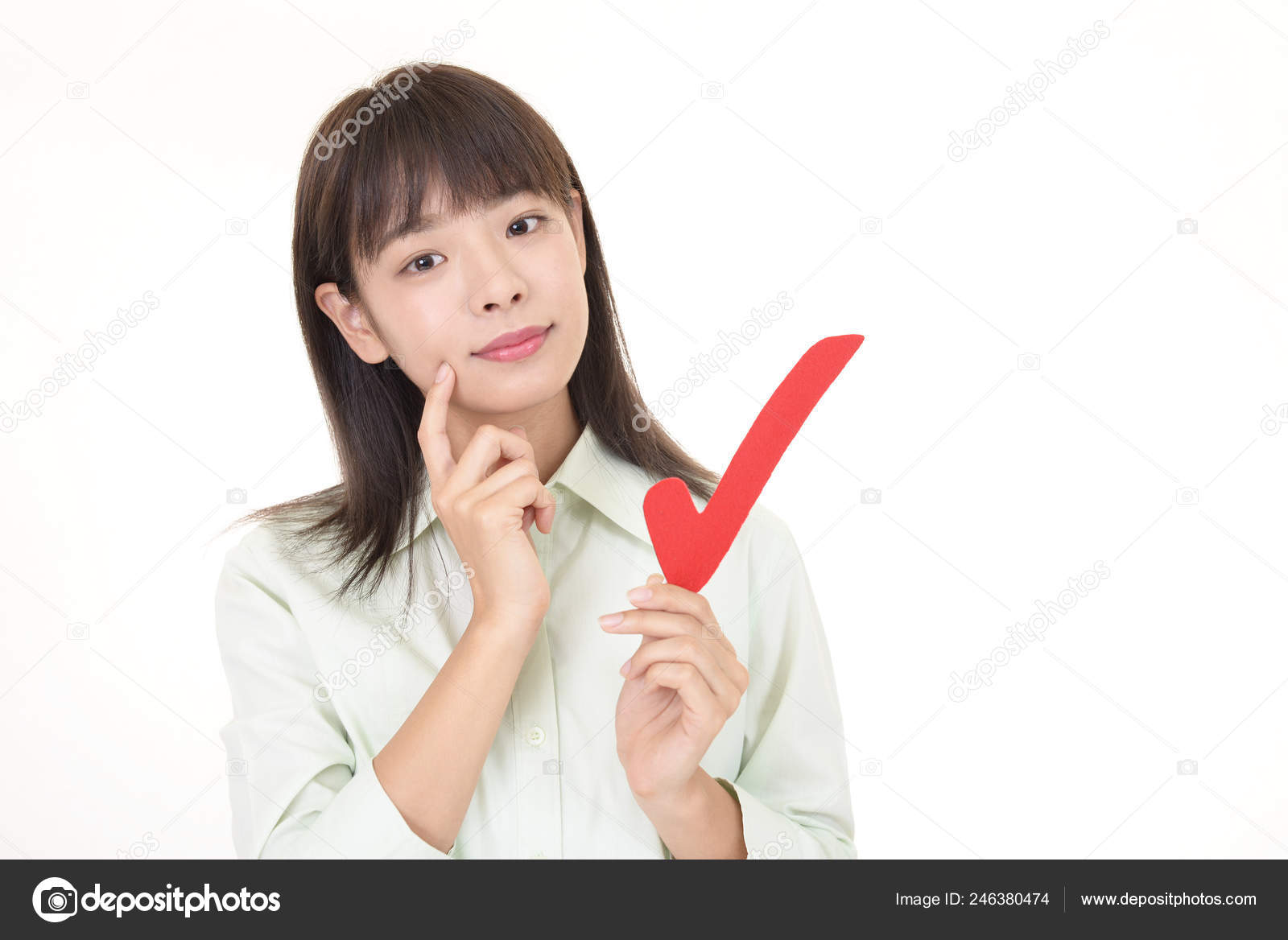Woman Check Mark — Stock Photo © liza5450 #246380474