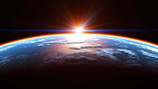 Amazing View Of The Earth From Space And Glowing Atmosphere In The Rays ...