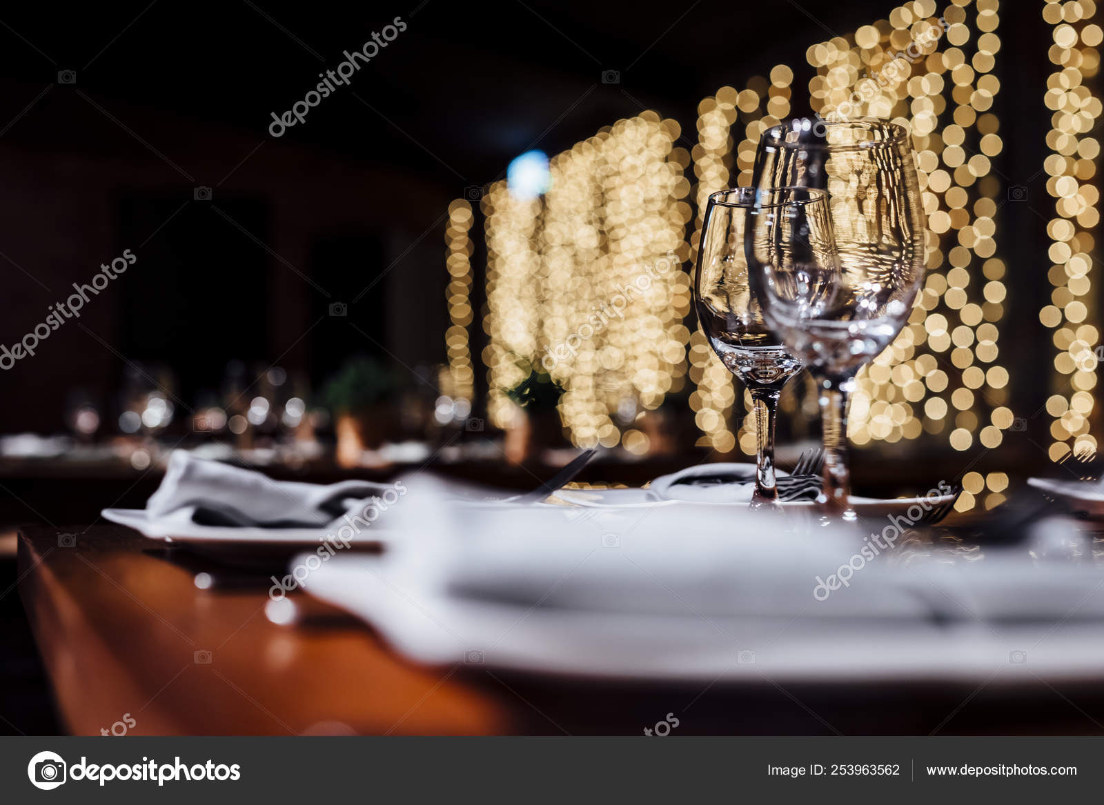 Dinner and party settings. Stock Photo by ©Borisku 253963562