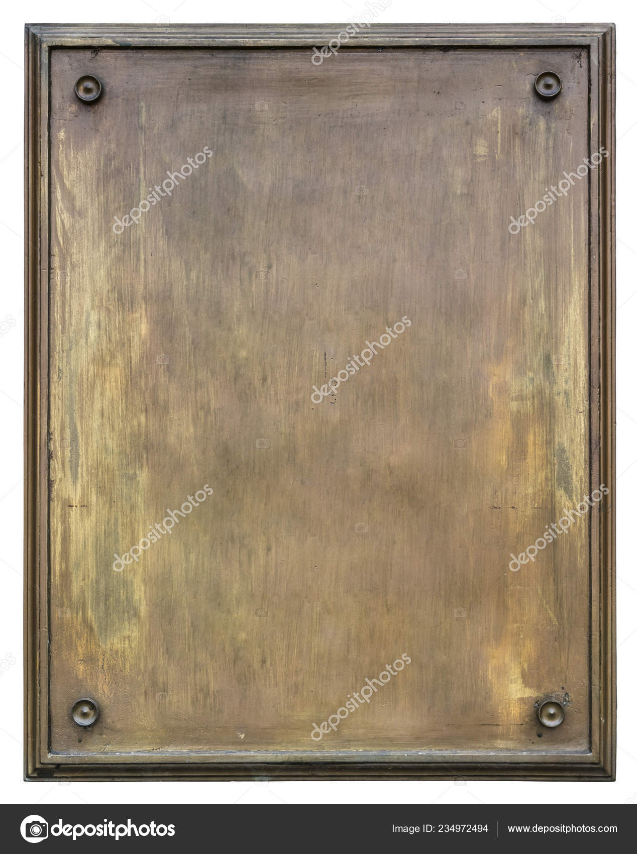 Blank Plaque Brass