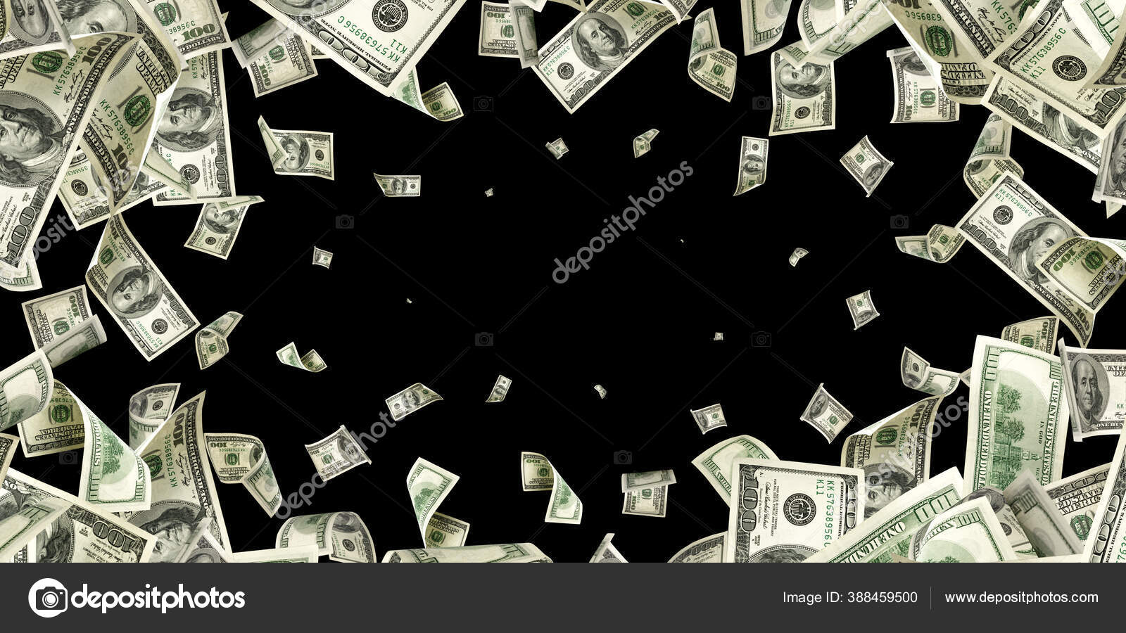 Falling Money Background