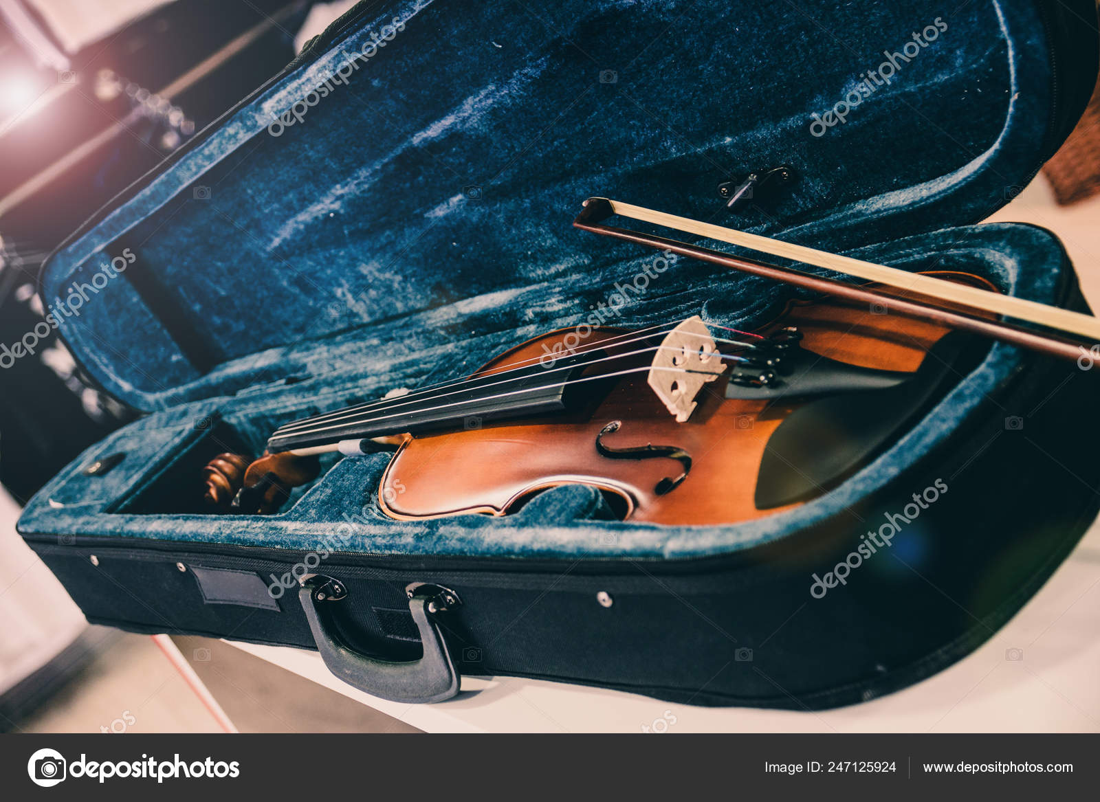 Blue Violin Case