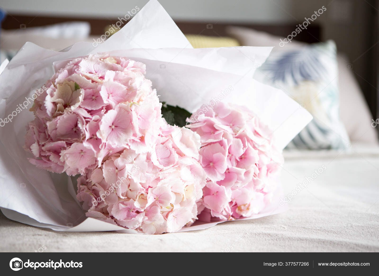 Light Pink Hydrangea Bouquet
