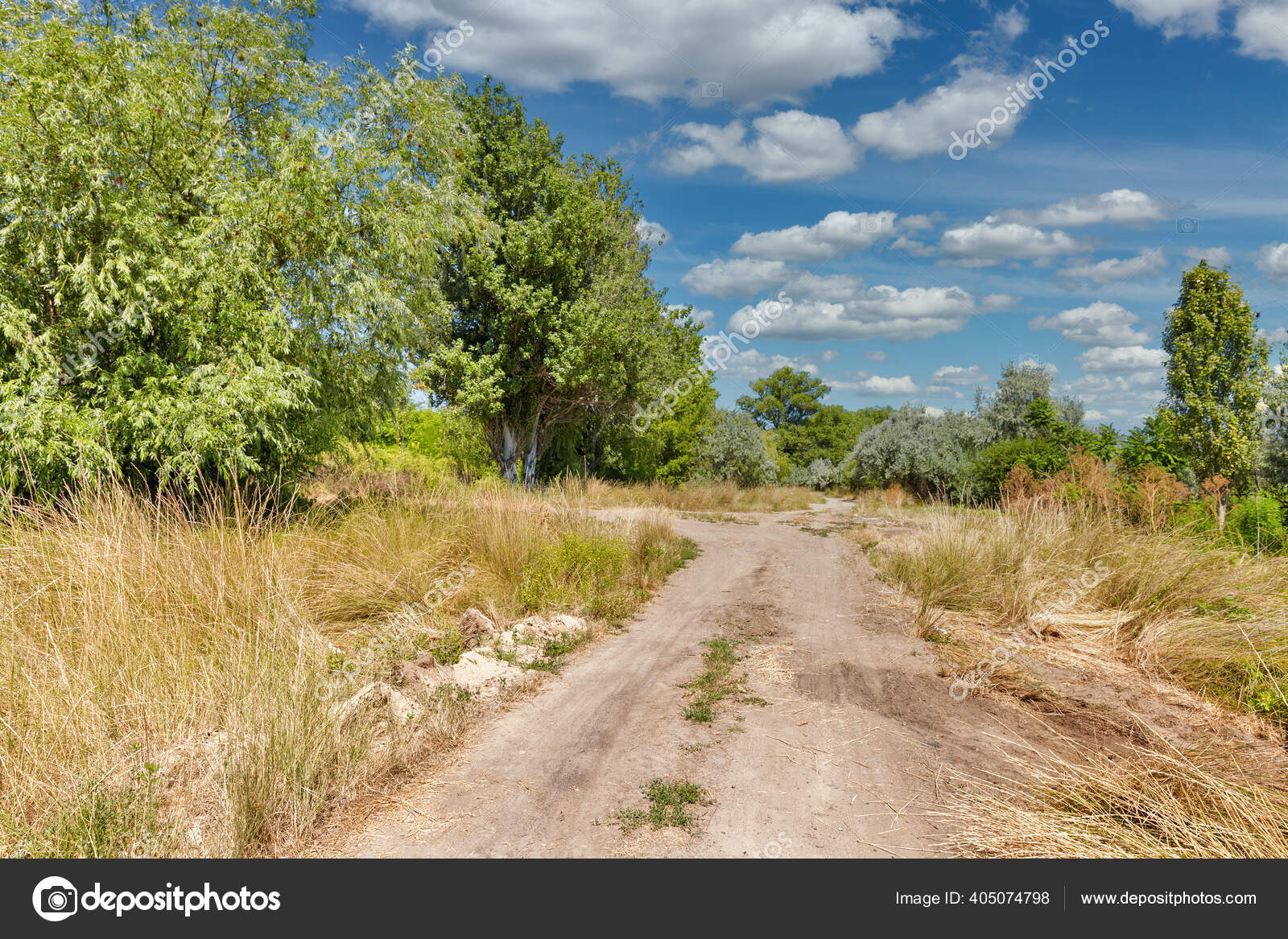 Dniester Estuary Landscape Coast Dirty Road Shabo Ukraine — Stock Photo ...