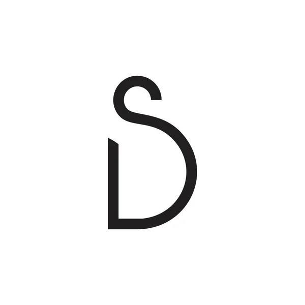 Letter sd alphabet logo design Vector Art Stock Images | Depositphotos