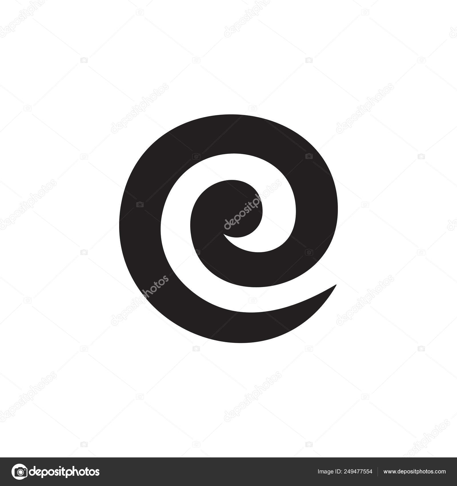 Letter e circle spiral logo vector Stock Vector by ©Adnanbantul87 249477554