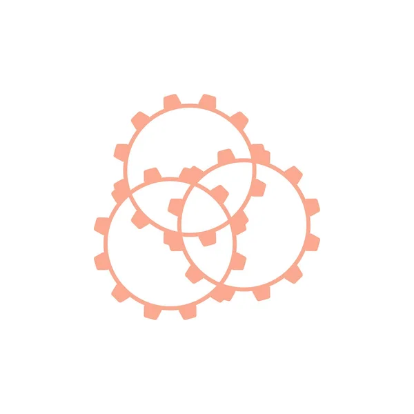 Three Colorful Cog Machine System Symbol Vector Stock Vector Image by ...