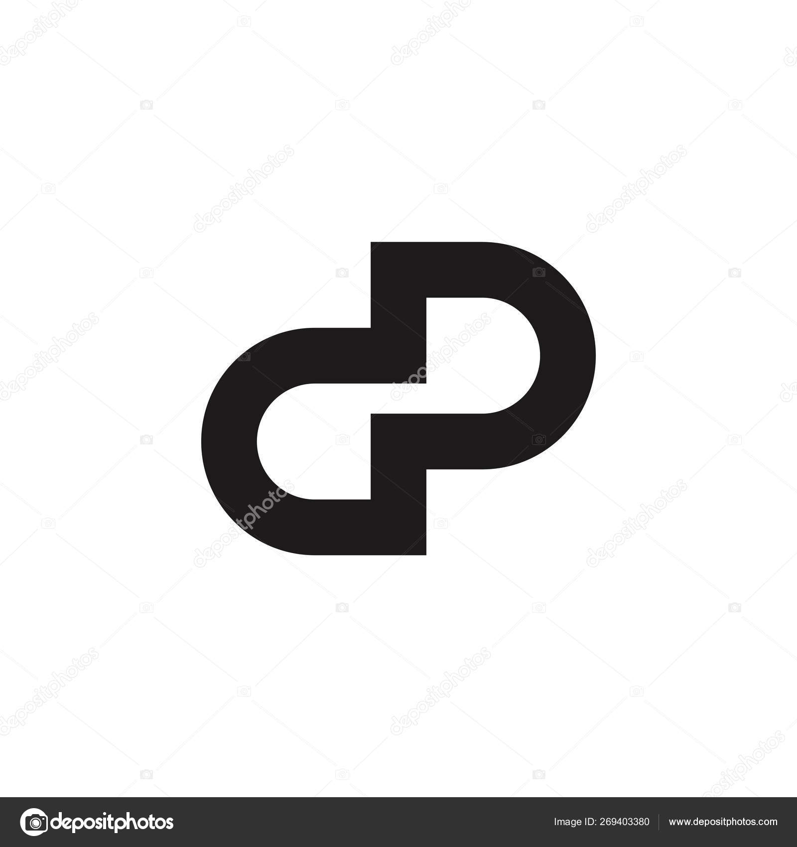 Letter dp simple infinity line logo vector Stock Vector Image by ...
