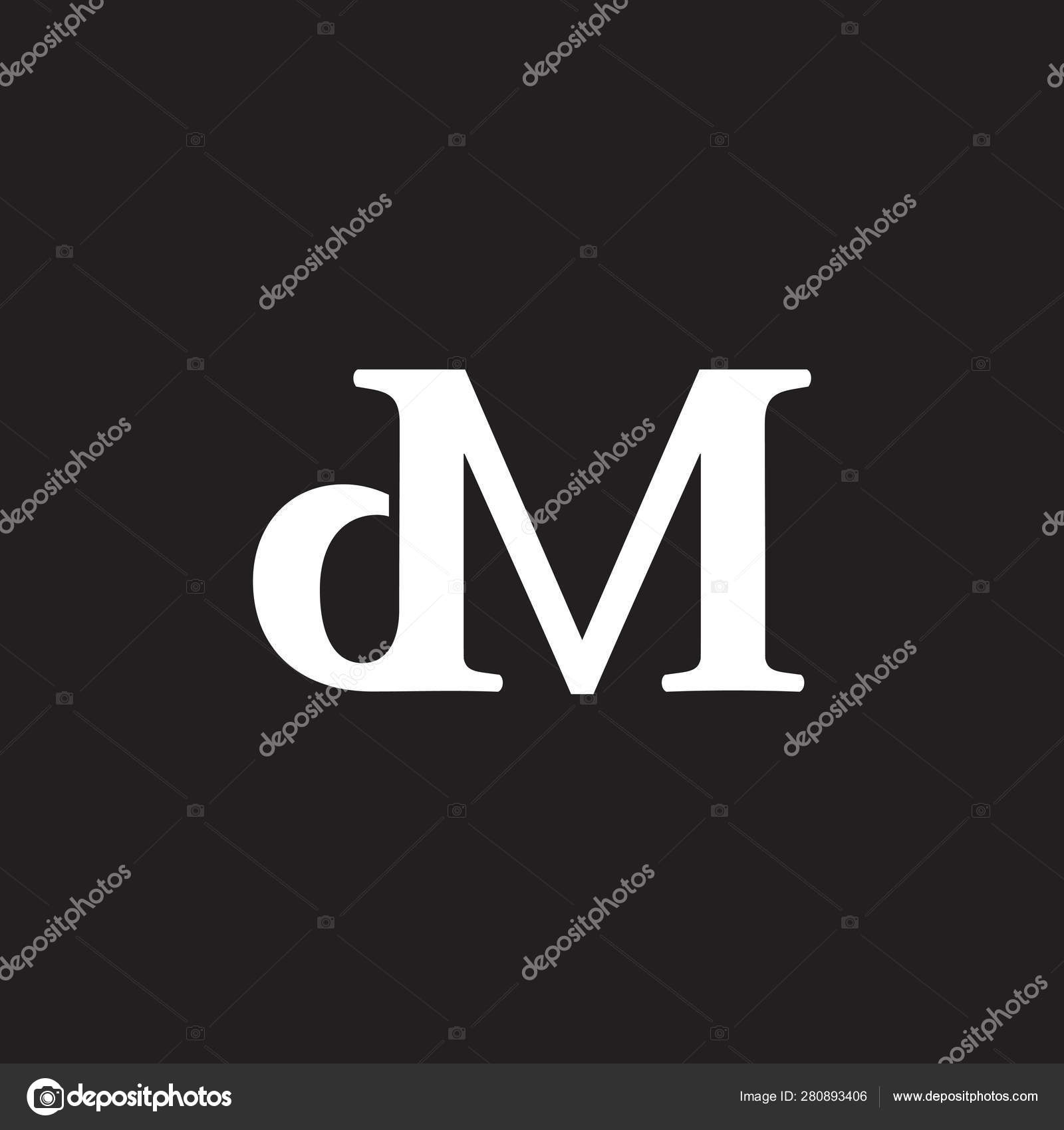 Letter dm simple linked logo vector Stock Vector Image by ...