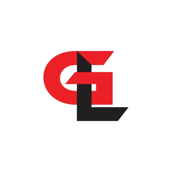 Gl letter logo imágenes de stock de arte vectorial | Depositphotos