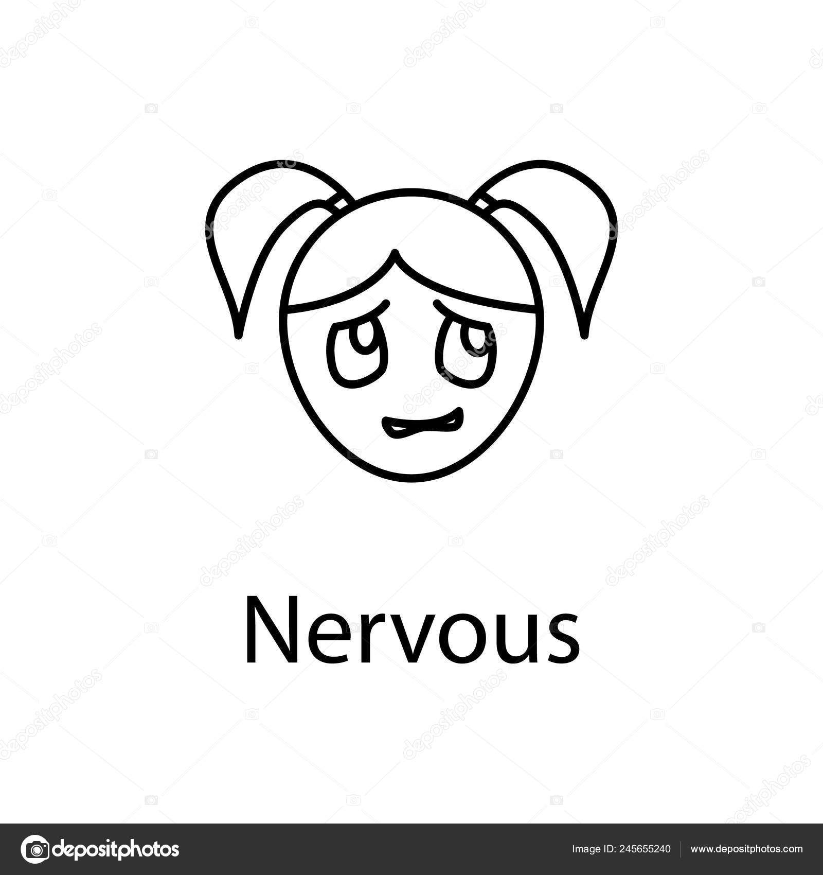 Nervous Woman Drawing