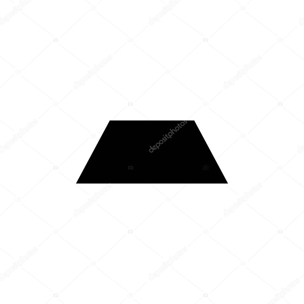 icono de trapecio. Elementos del icono de figura geométrica para el ...