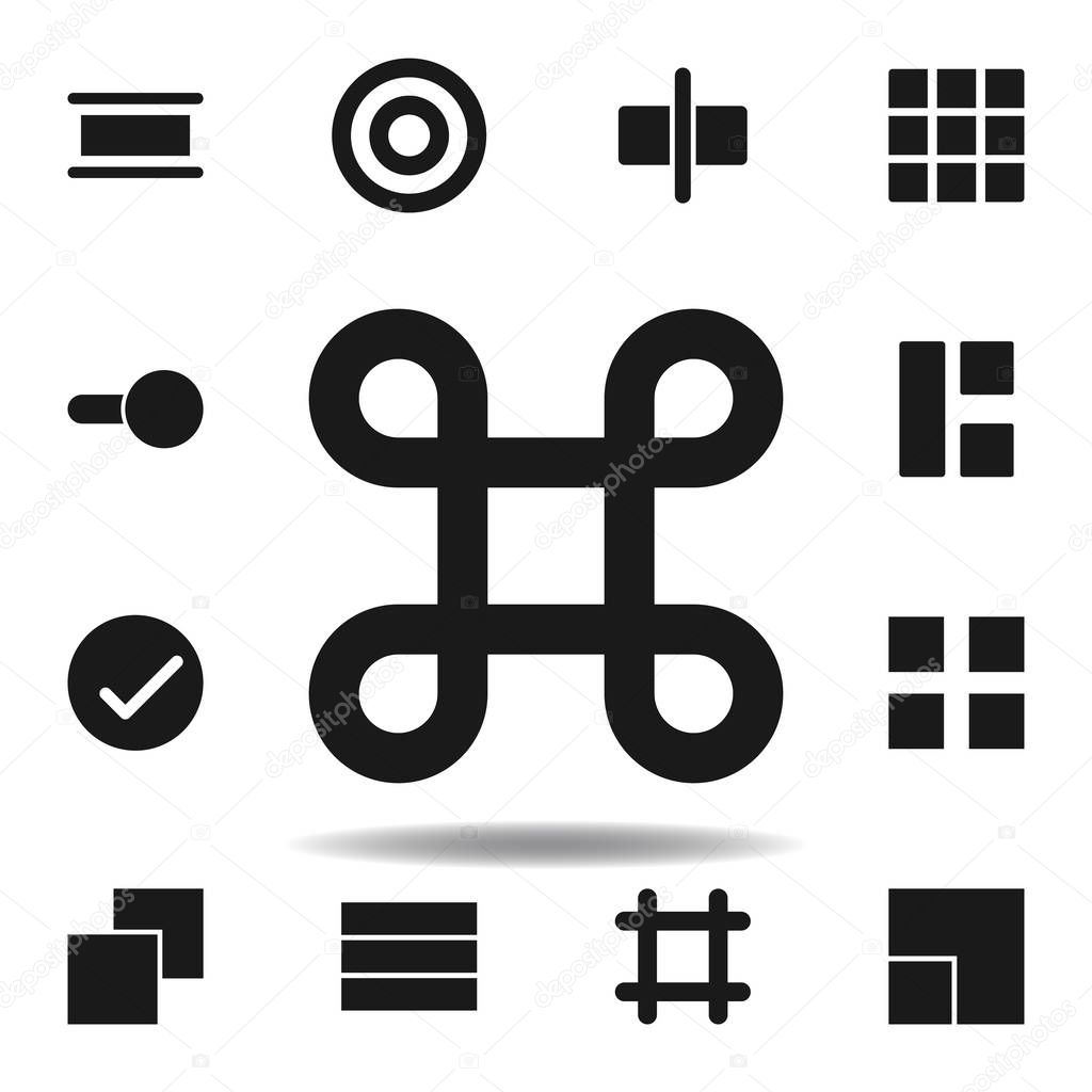 usuario comando cmd icono. conjunto de iconos de ilustración web ...