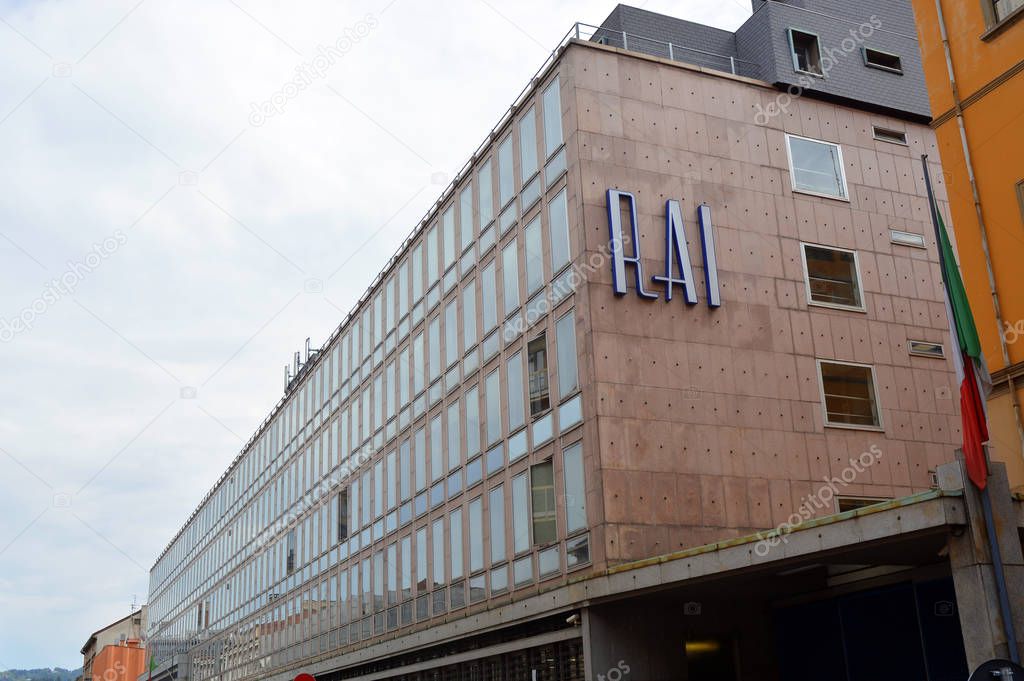 Turín, Piamonte, Italia-21 / 04 / 2019- Sede histórica de la radio y la ...