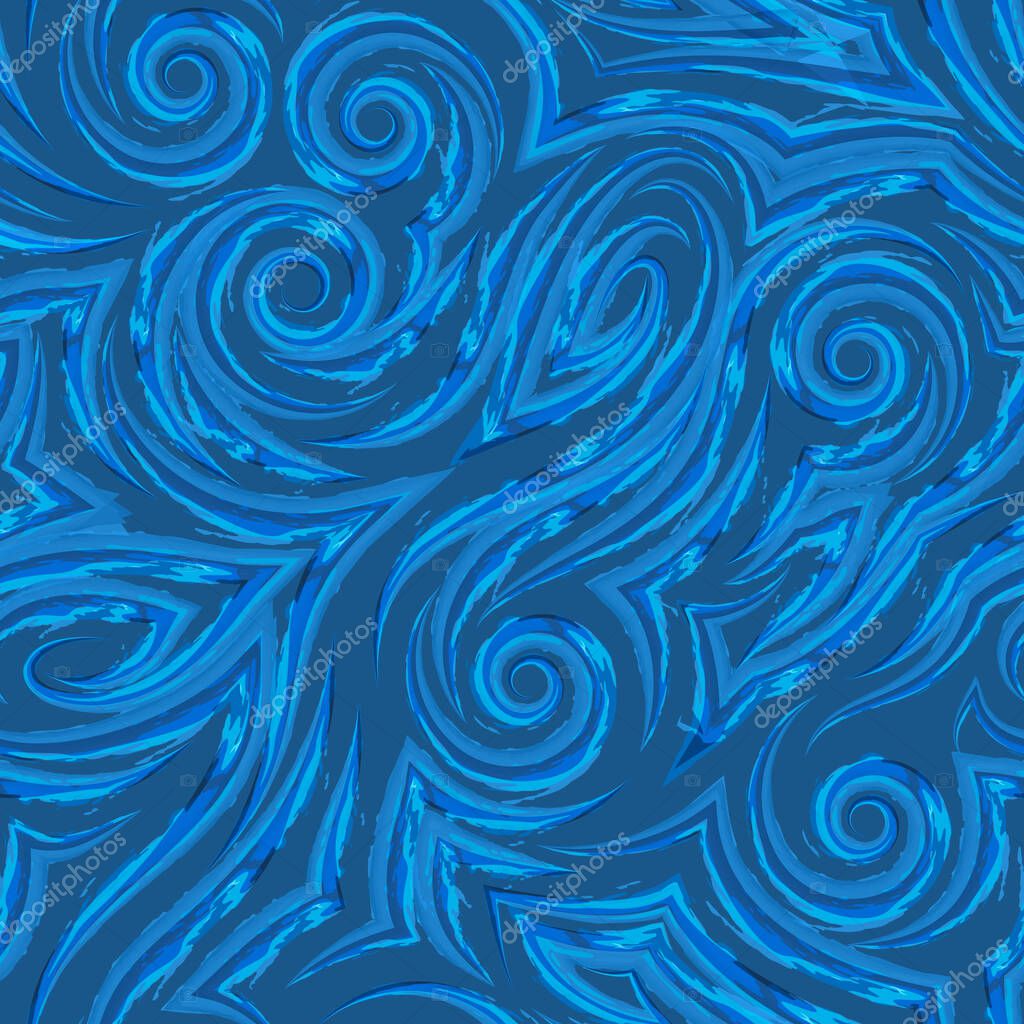 Patrón sin costura de acuarela vectorial dibujado con un cepillo sobre ...