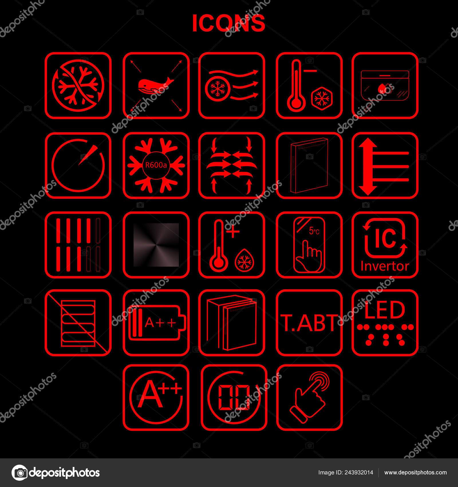 Set Icons Catalog — Stock Vector © 230690 #243932014