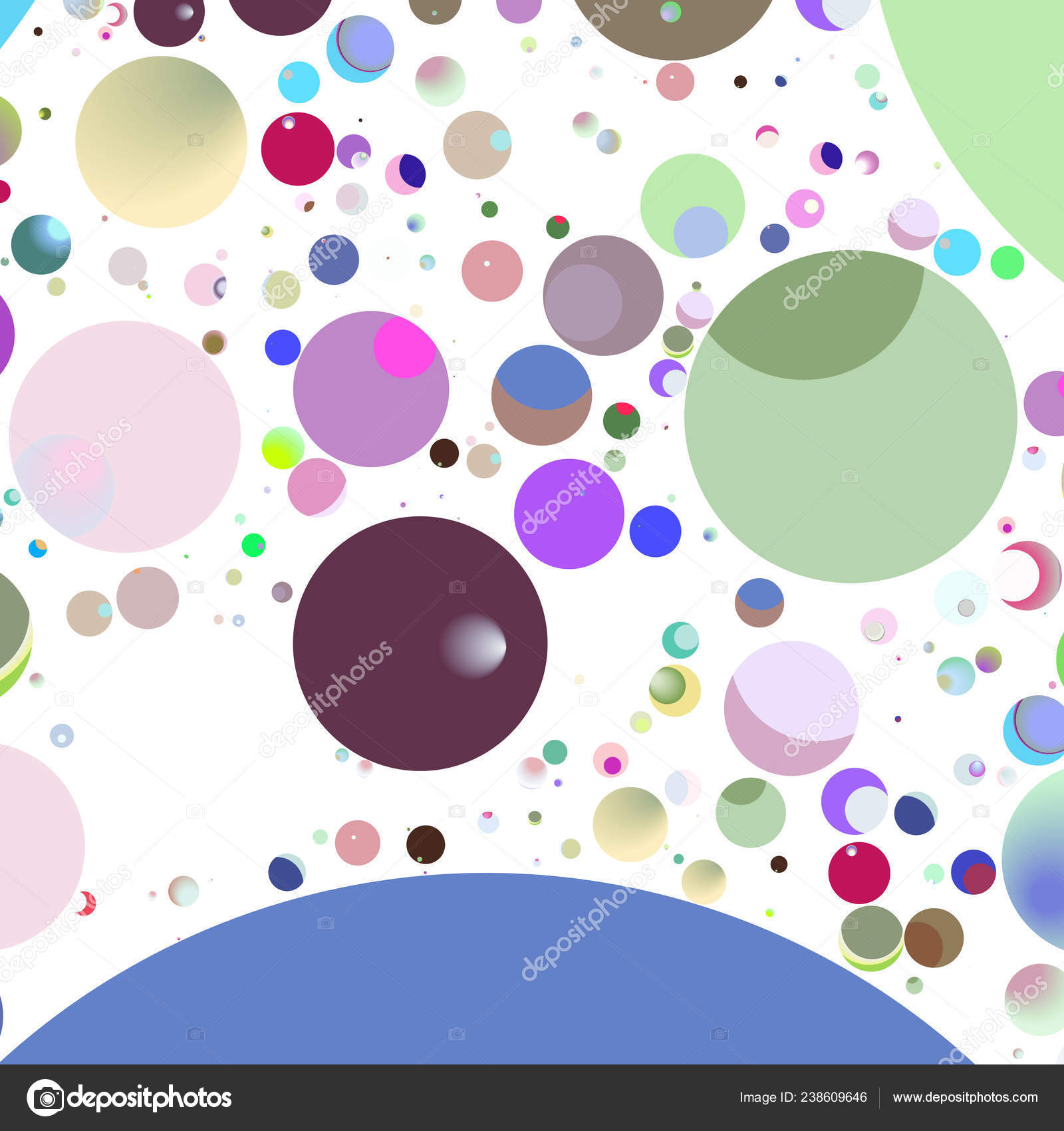 Circle Transparency Abstract Background Trend Seamless Pattern Stock ...