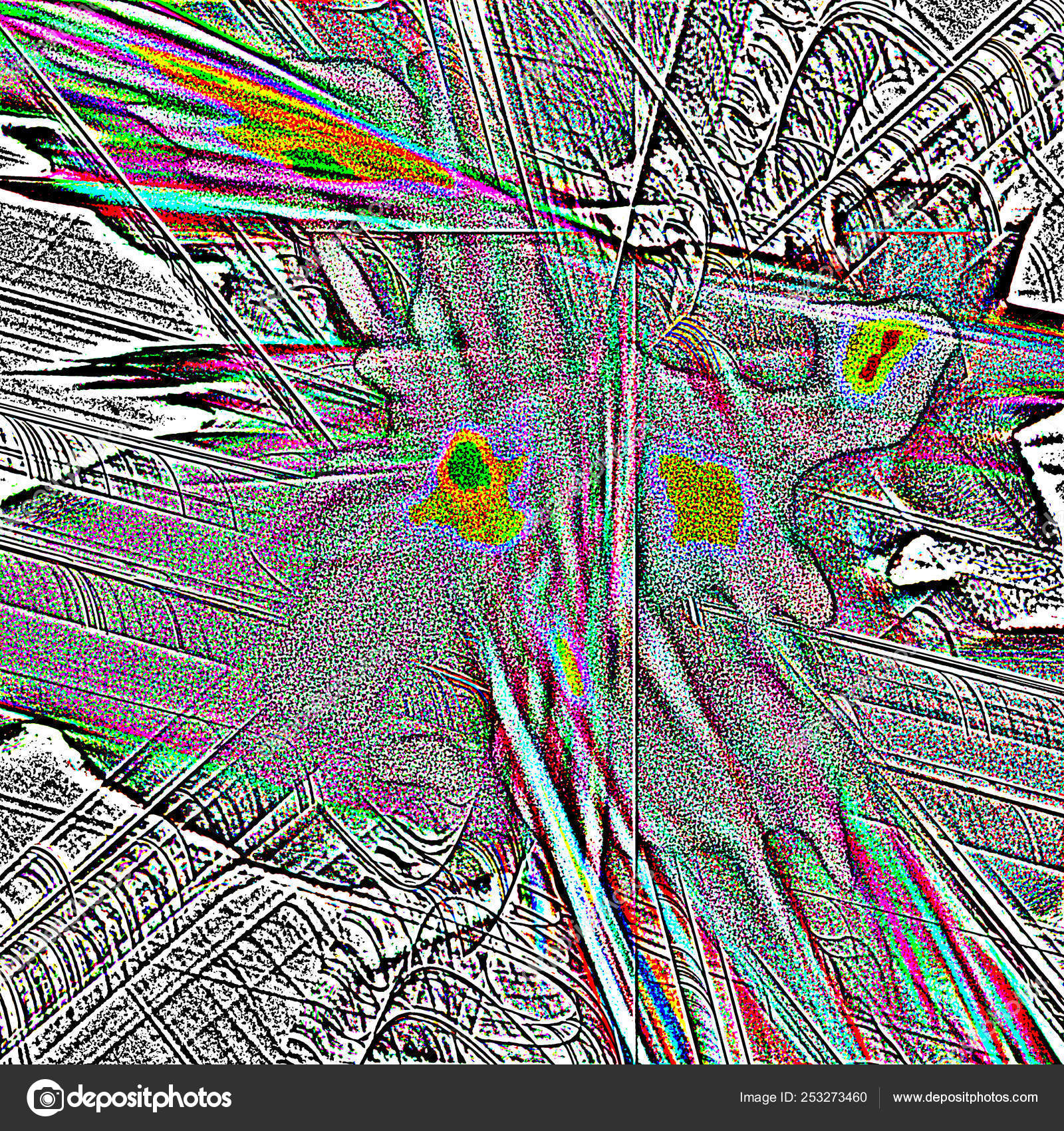 Fantasy chaotic colorful fractal pattern. Abstract fractal shapes. 3D ...