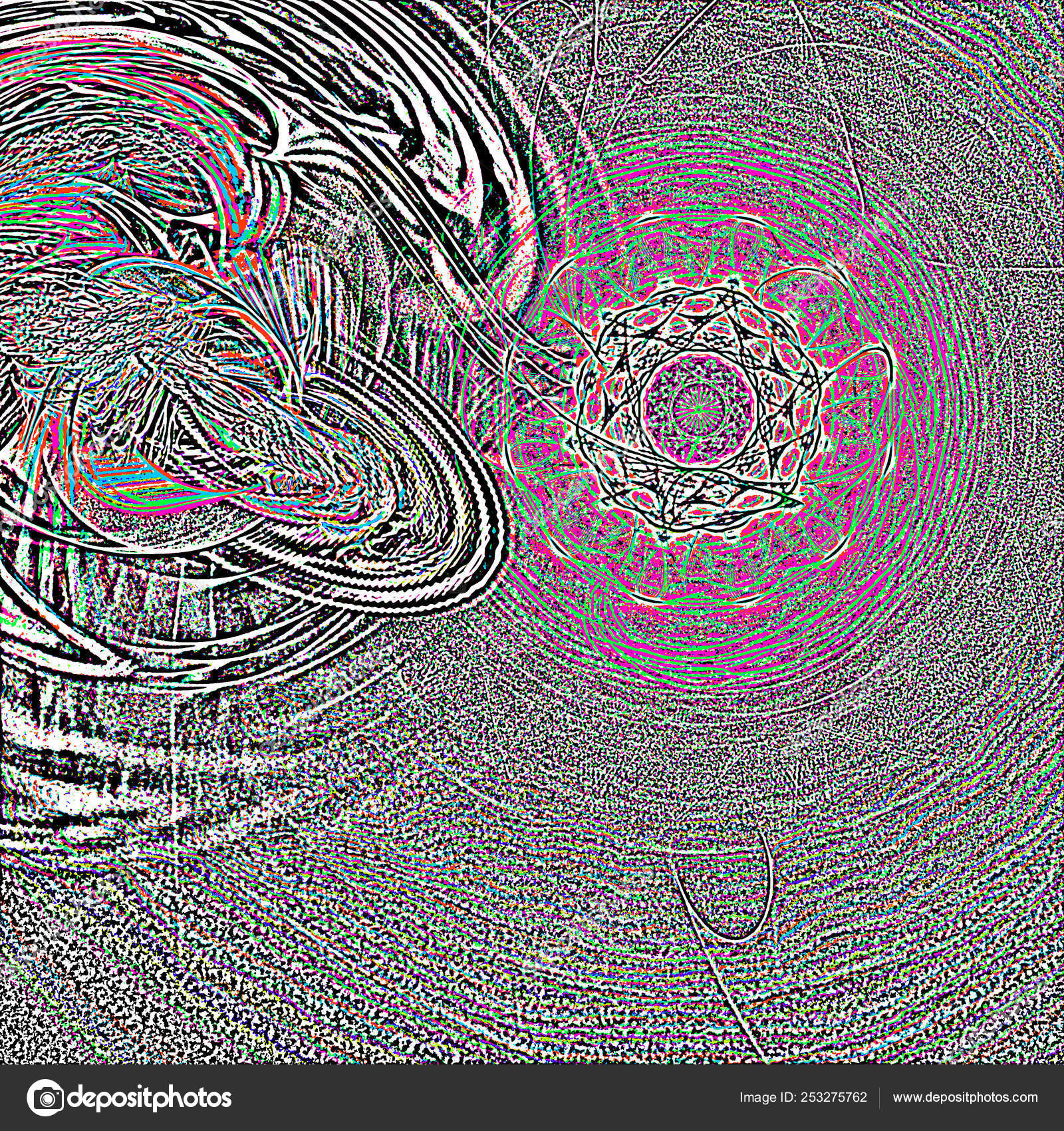 Fantasy chaotic colorful fractal pattern. Abstract fractal shapes. 3D ...