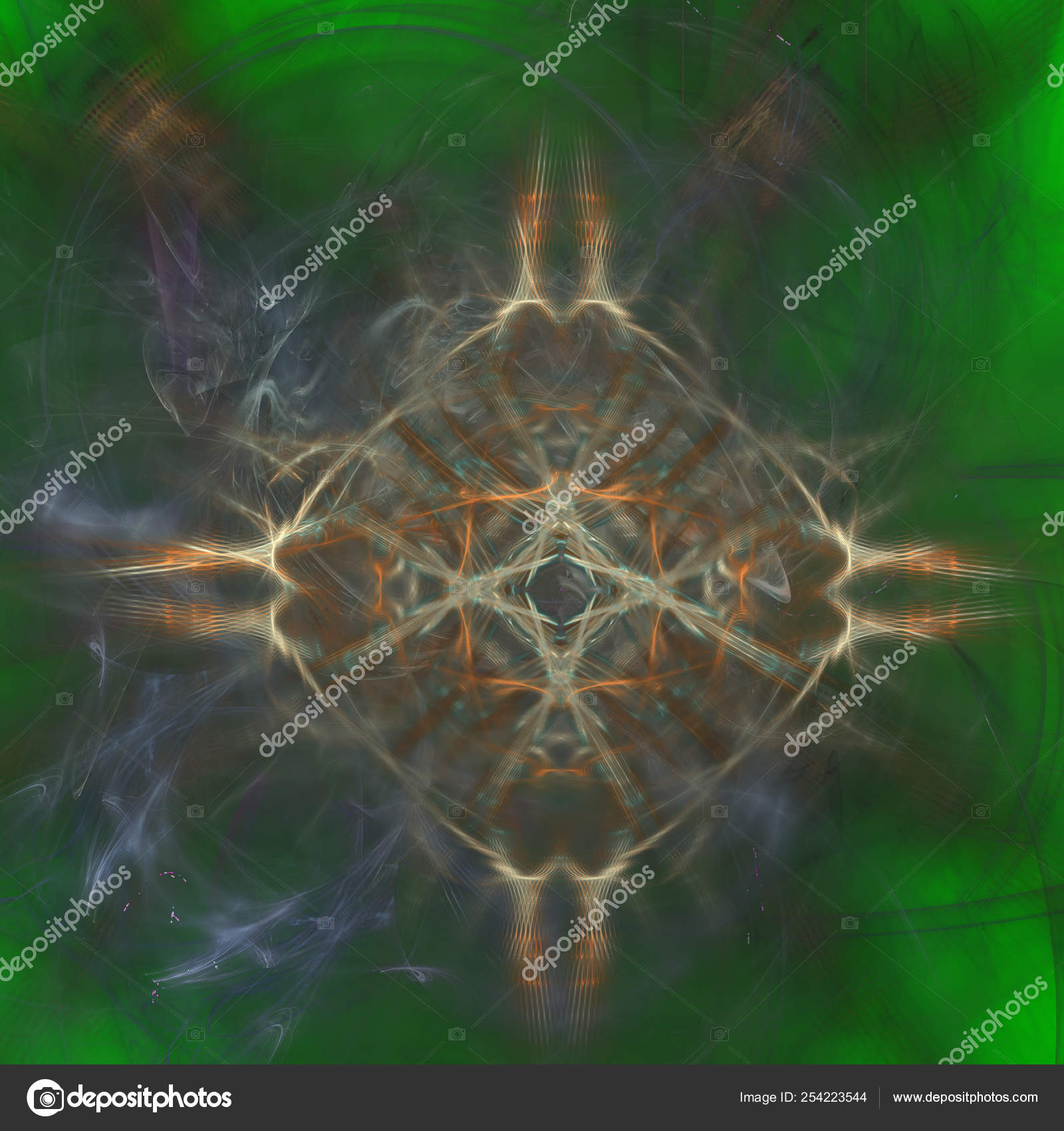 Fantasy chaotic colorful fractal pattern. Abstract fractal shapes. 3D ...