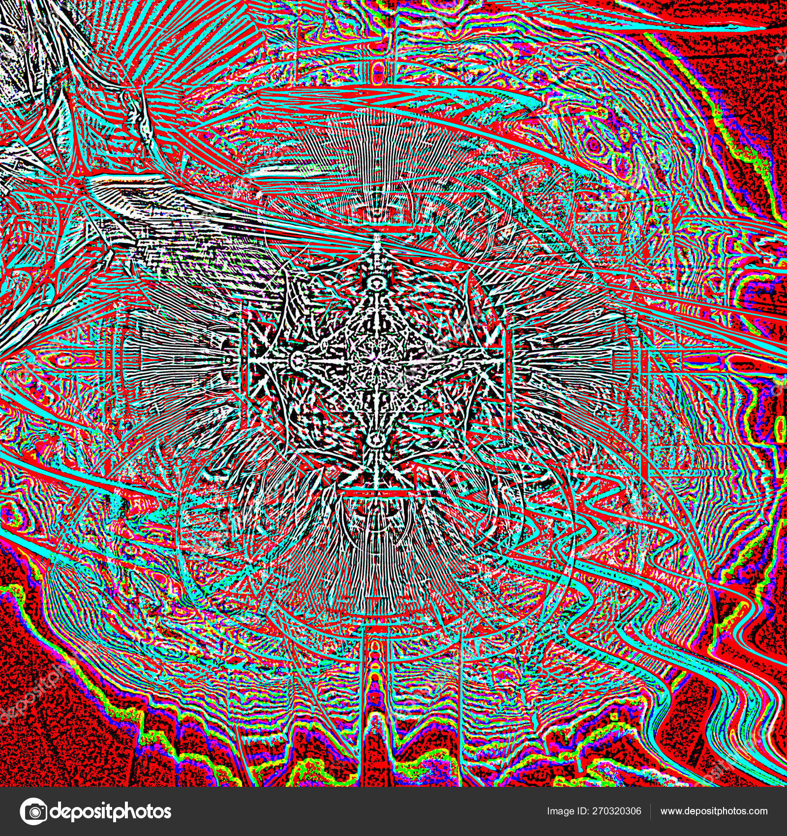 Fantasy chaotic colorful fractal pattern. Abstract fractal shapes. 3D ...