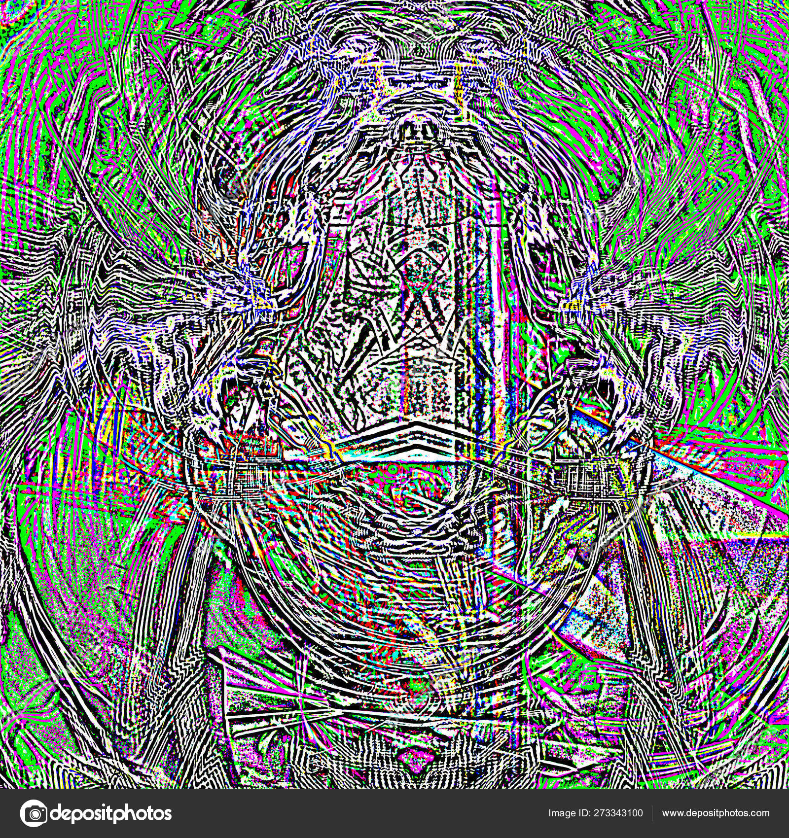 Fantasy chaotic colorful fractal pattern. Abstract fractal shapes. 3D ...