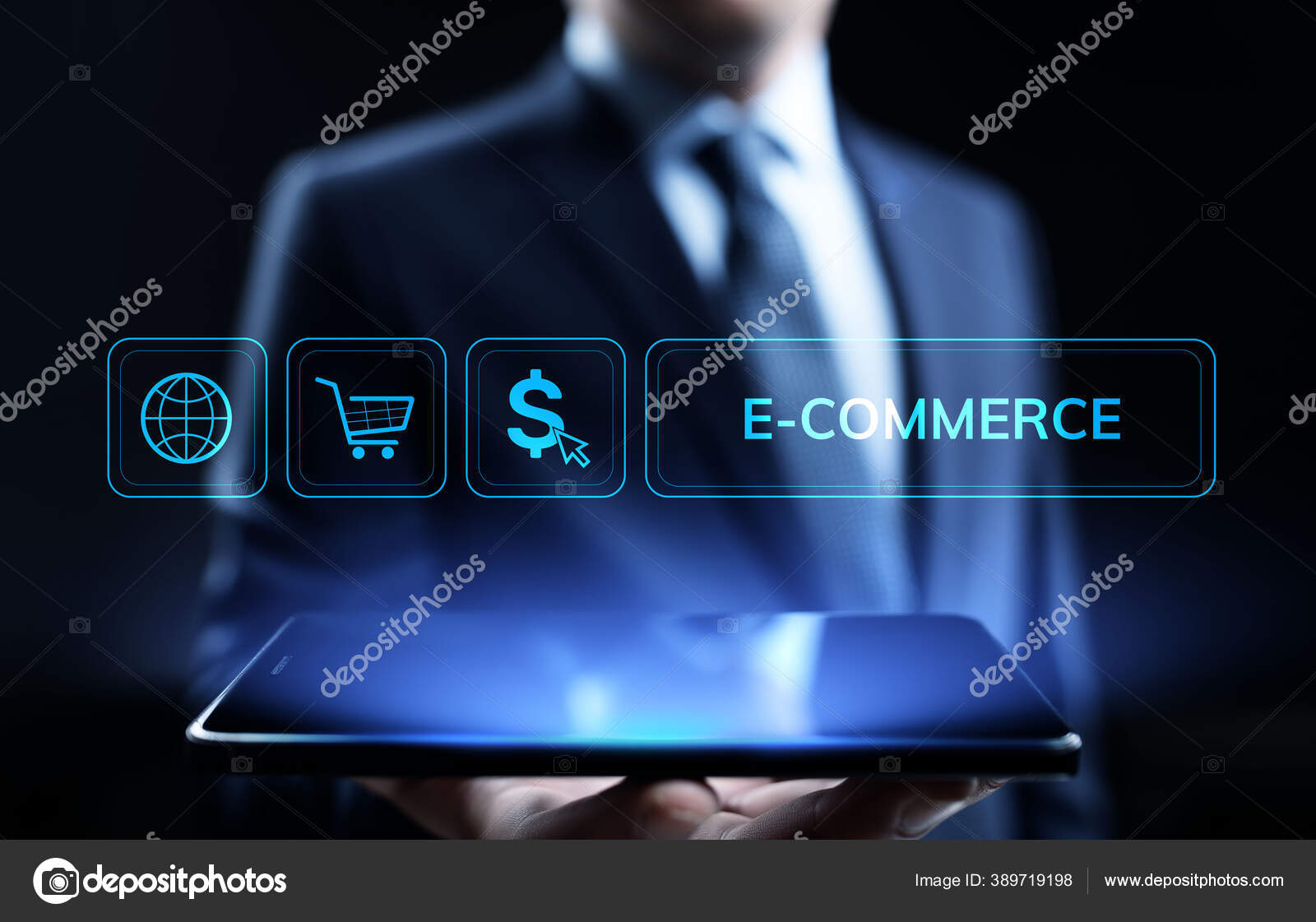 E-commerce Online Shopping Digital marketing and sales business technology concept. — Stock ...
