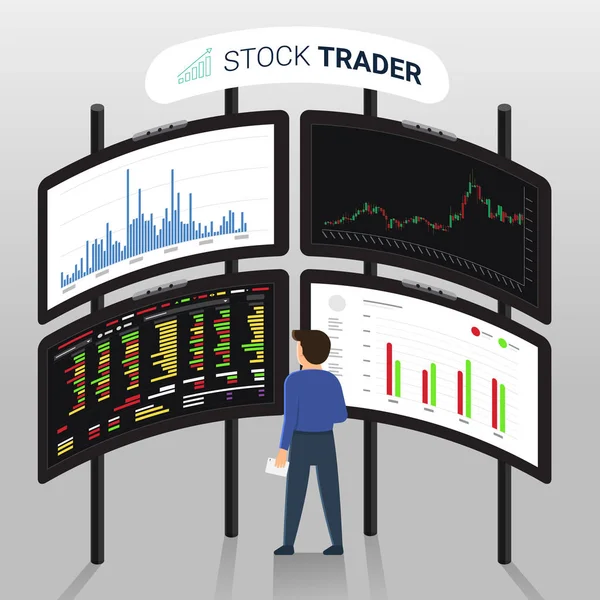 100,000 Trader multiple monitors Vector Images | Depositphotos