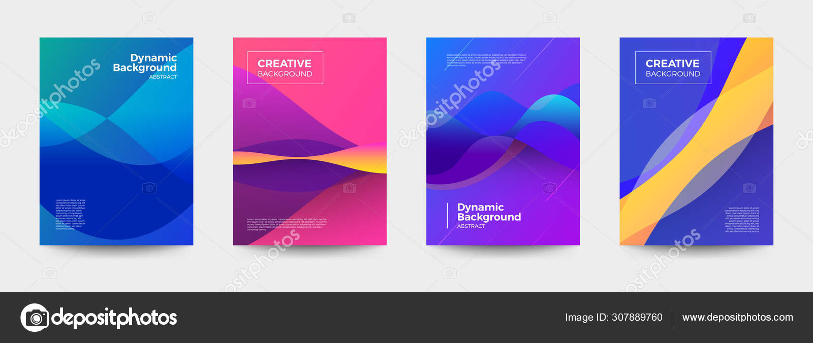 Cover design dynamic background Stock Vector by ©emojoez 307889760