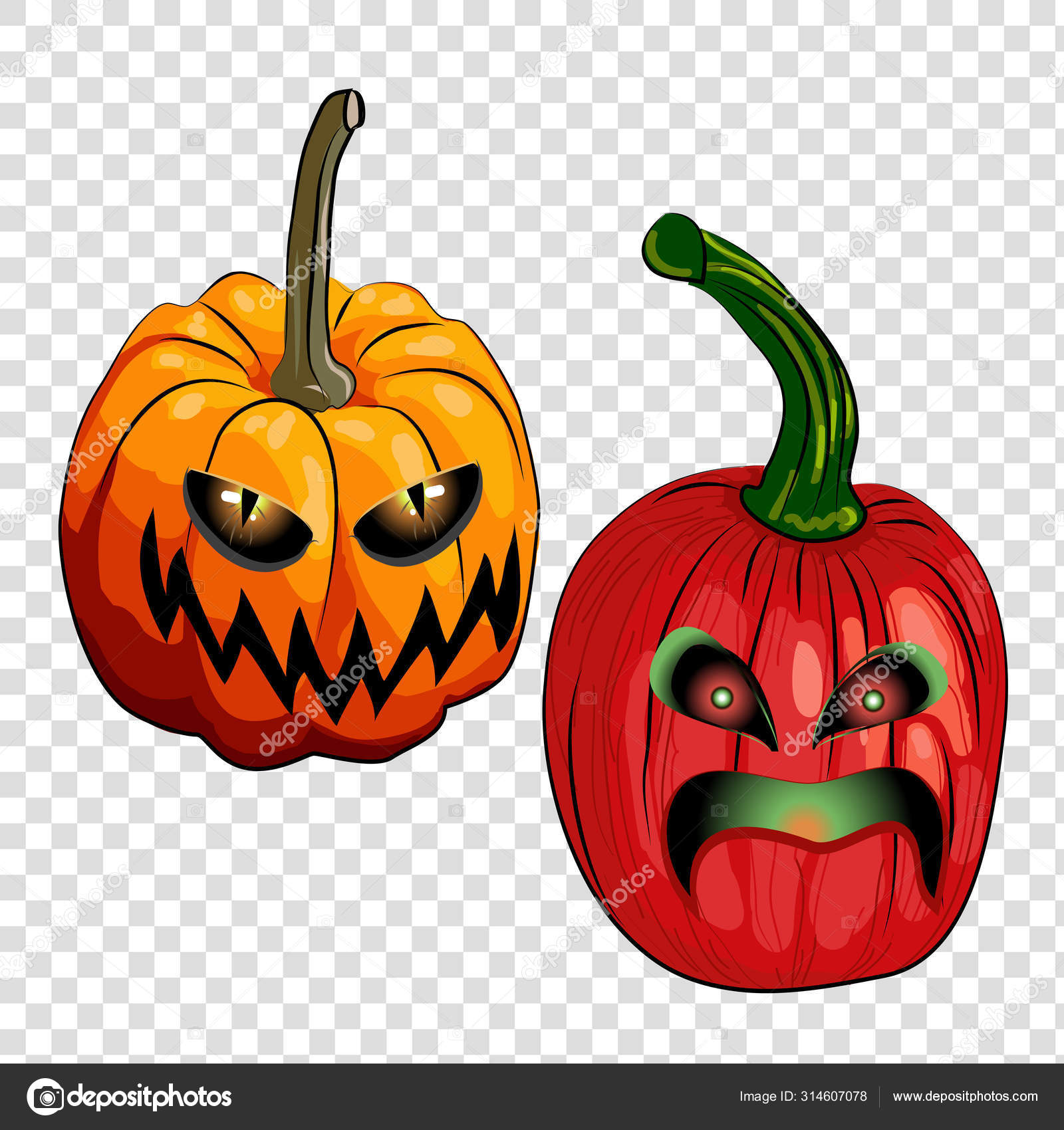 Evil Pumpkin Cartoon